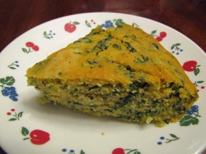 Cornbread With Turnip Greens & Hot Peppers – VegCharlotte