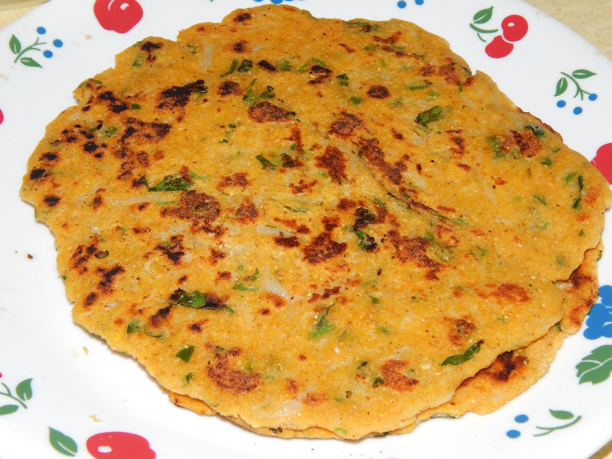 Makki Ki Roti with Mooli – Indian Cornbread with Radish (Vegan, Gluten ...